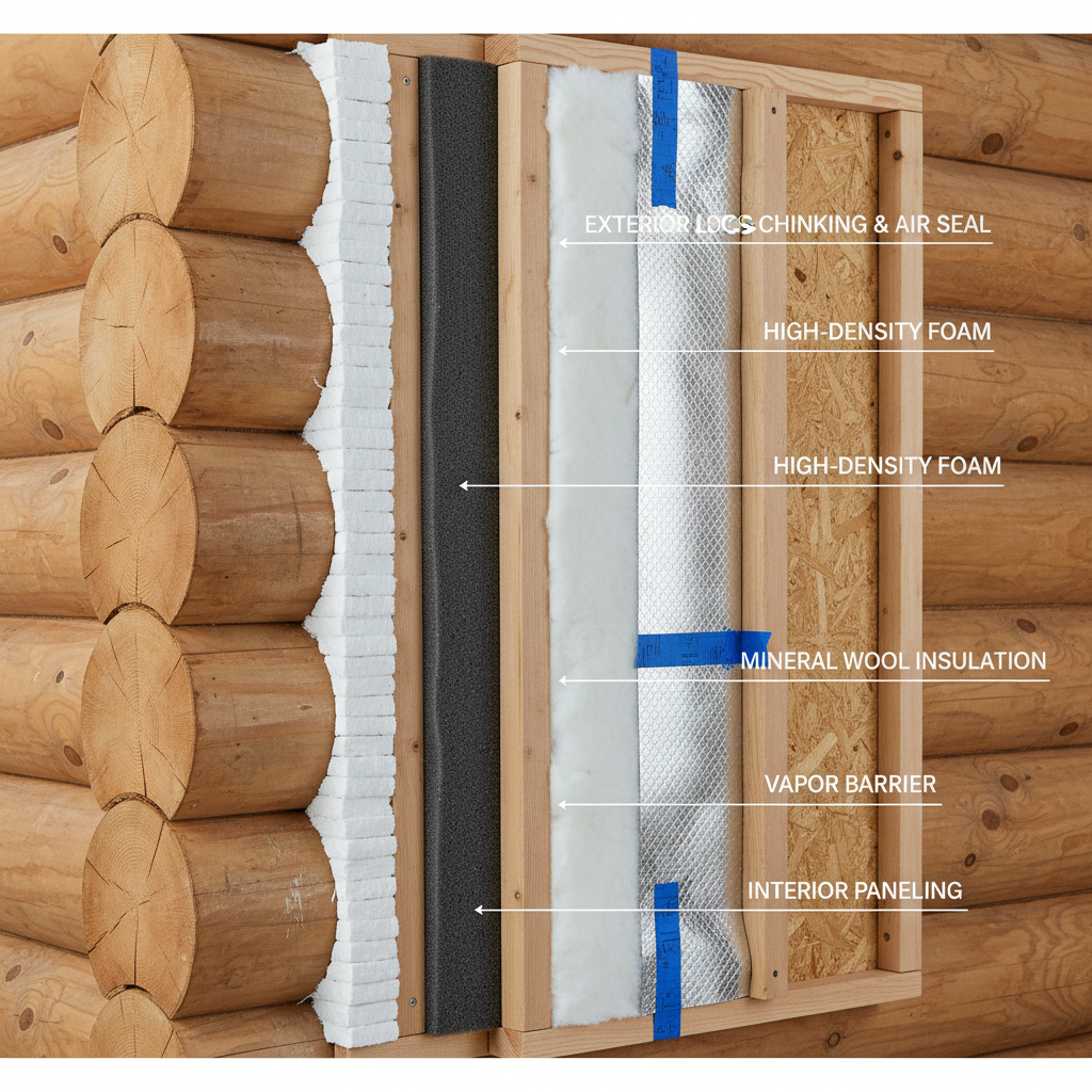 How Much Insulation Do Log Walls Actually Need? - Rustic Cabin World